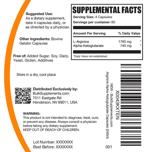 AAKG Capsules - Get Pumped Today