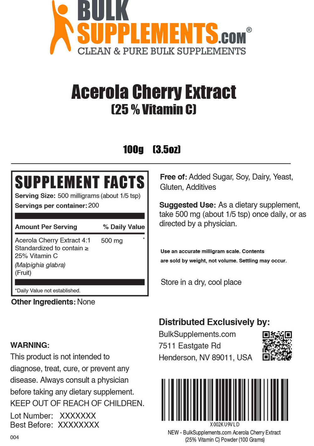 Acerola Cherry Capsules - Antioxidant & Superfood Supplement