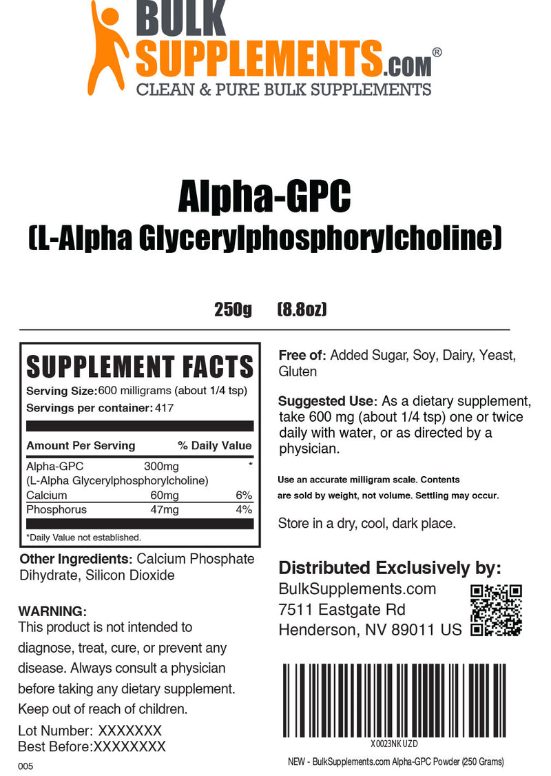 Alpha GPC (L-Alpha Glycerylphosphorylcholine)
