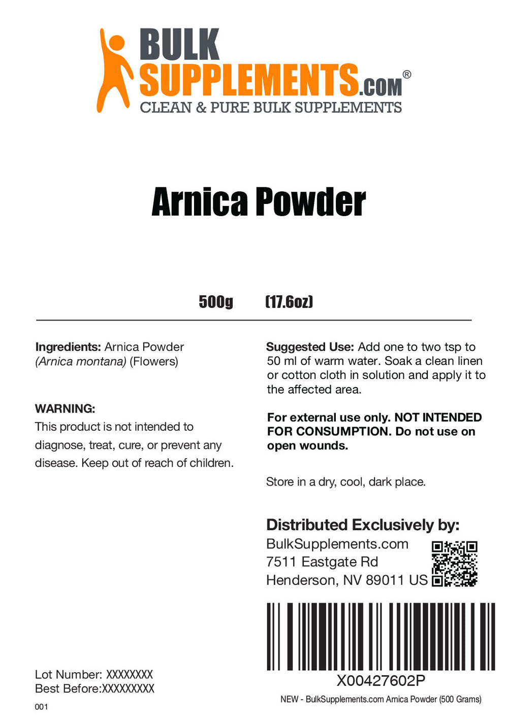 Arnica Powder - Get Fast Acting Relief Today