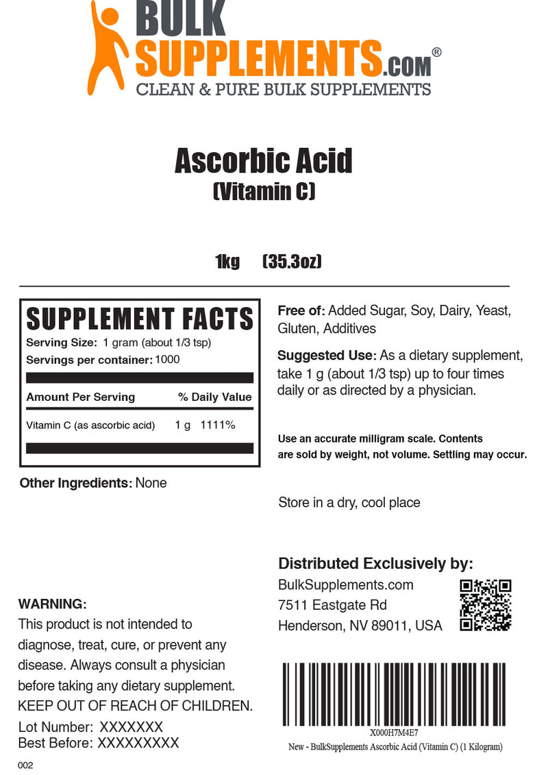 Ascorbic Acid Powder | Vitamin C Powder | Vitamin C Supplement