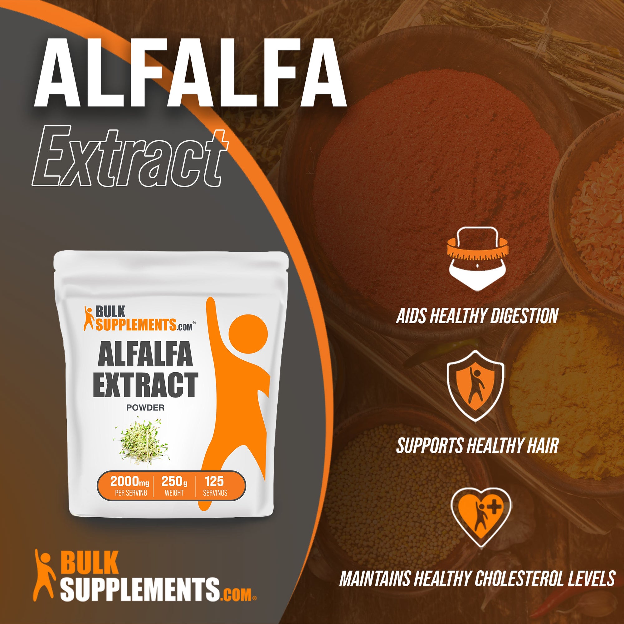 Alfalfa Extract | Medicago sativa Extract | Herbal Supplements