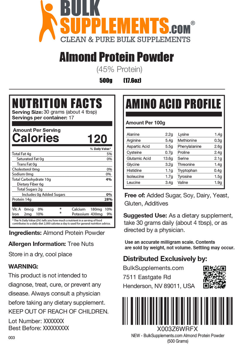 Almond Protein Powder - Vegan Friendly Protein