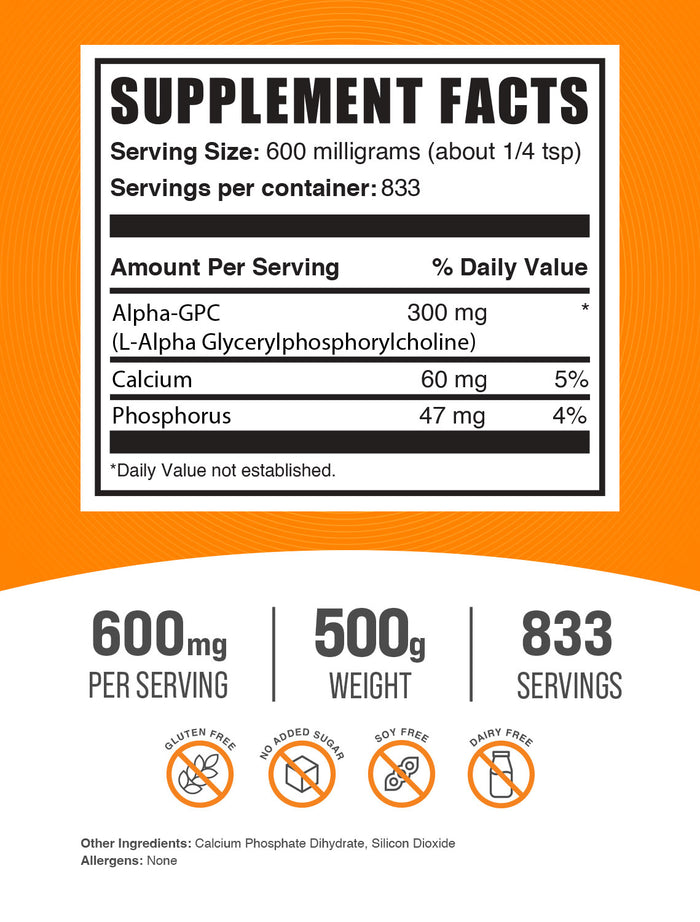 Alpha GPC (L-Alpha Glycerylphosphorylcholine) Powder
