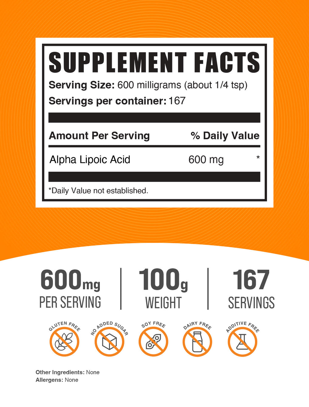 Alpha Lipoic Acid Powder | Alpha Lipoic Acid Supplement