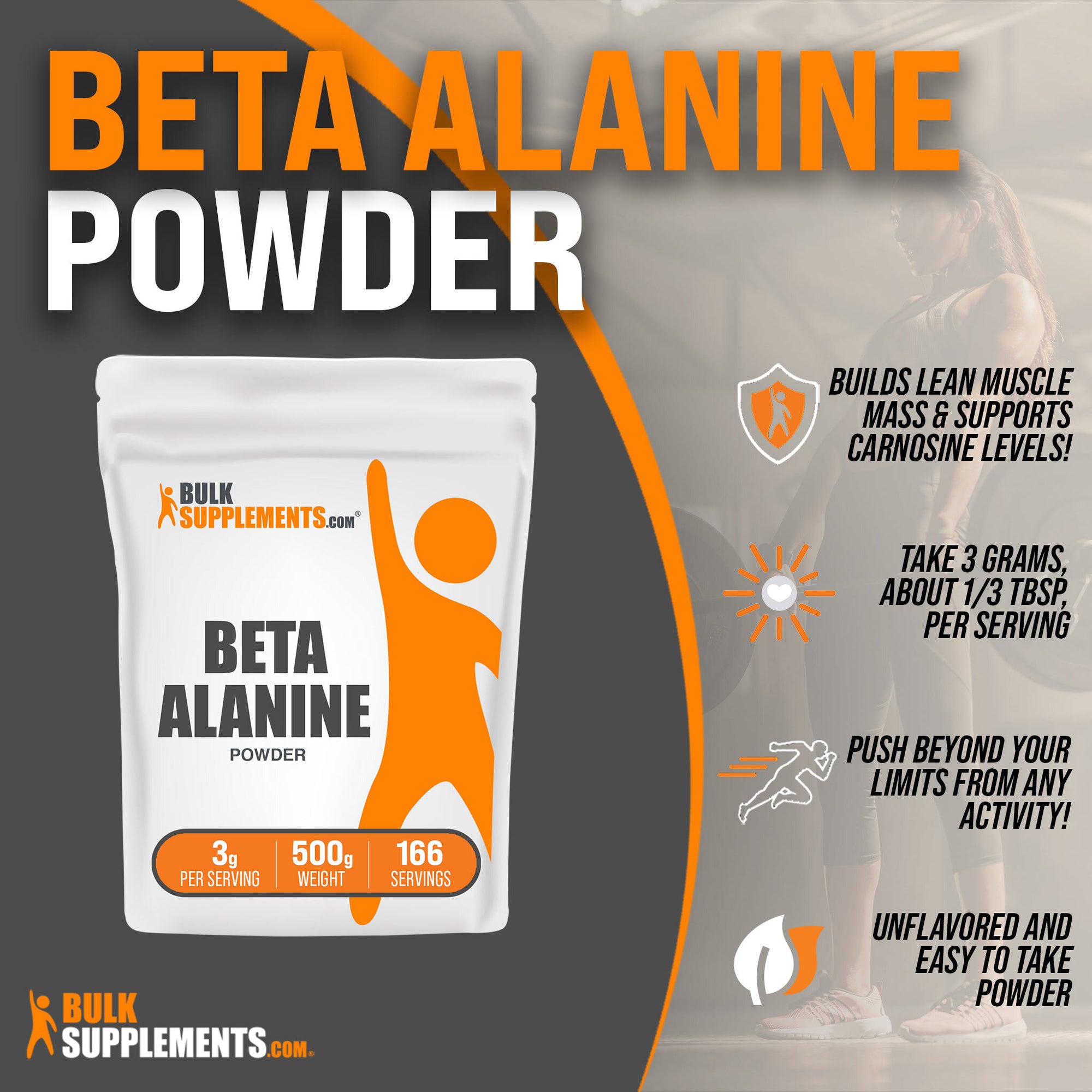 Beta-Alanine Powder | Beta Alanine Benefits | BCAA