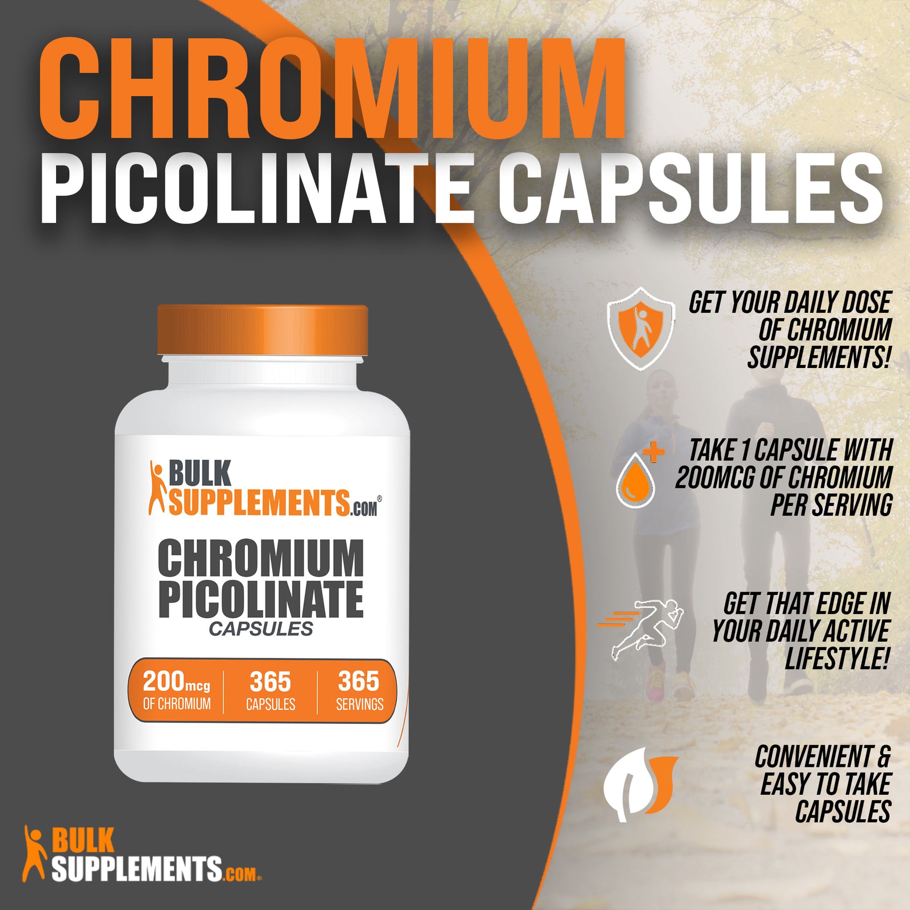 Chromium Picolinate Capsules - Formulated For Maximum Absorption