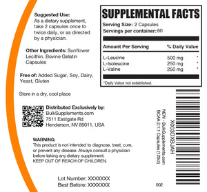 Branched Chain Amino Acids (BCAA) Capsules