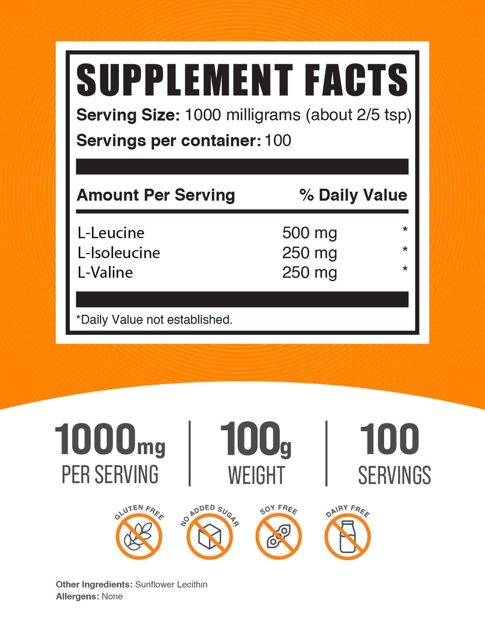 Branched Chain Amino Acids (BCAA) Capsules
