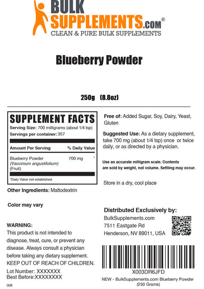 Blueberry Powder | Vaccinium Powder | Herbal Supplements