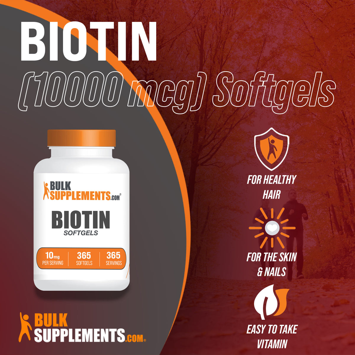 Biotin Softgels - Get Healthier Hair, Skin & Nails