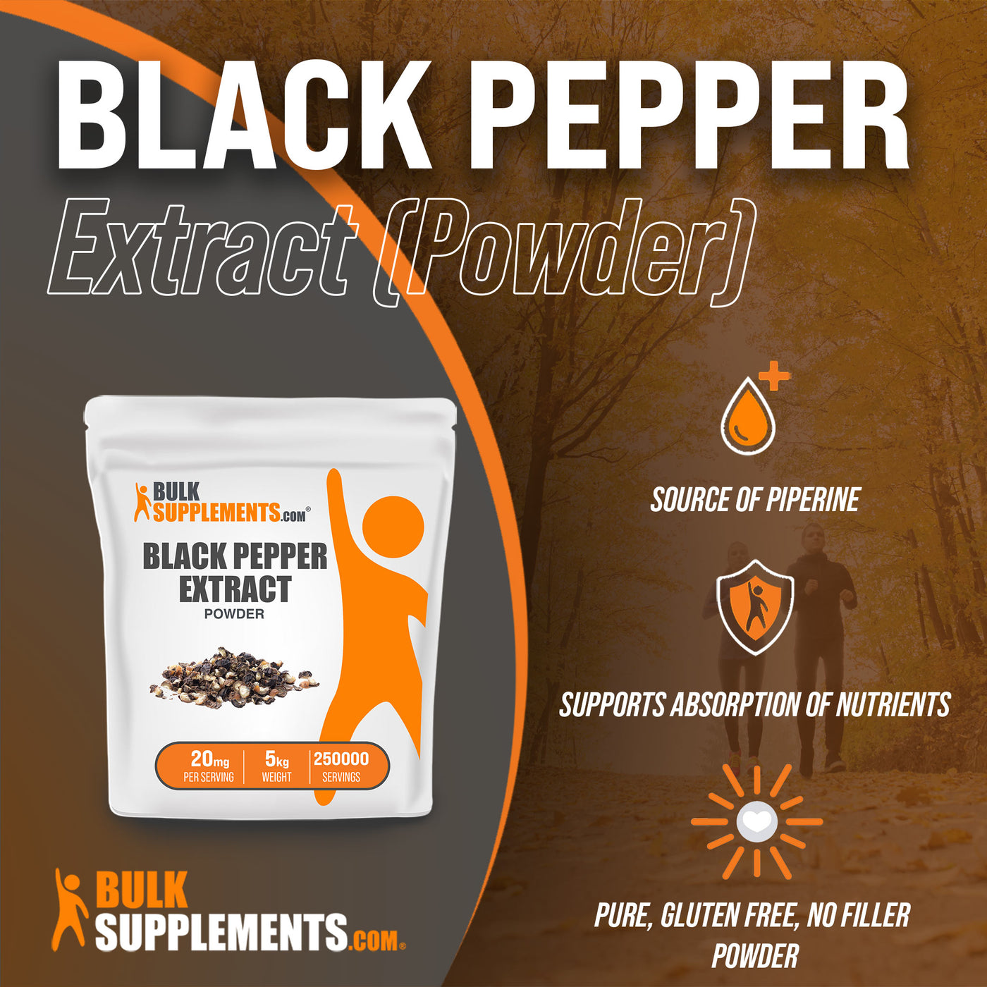 Black Pepper Extract (95% Piperine) | BulkSupplements.com