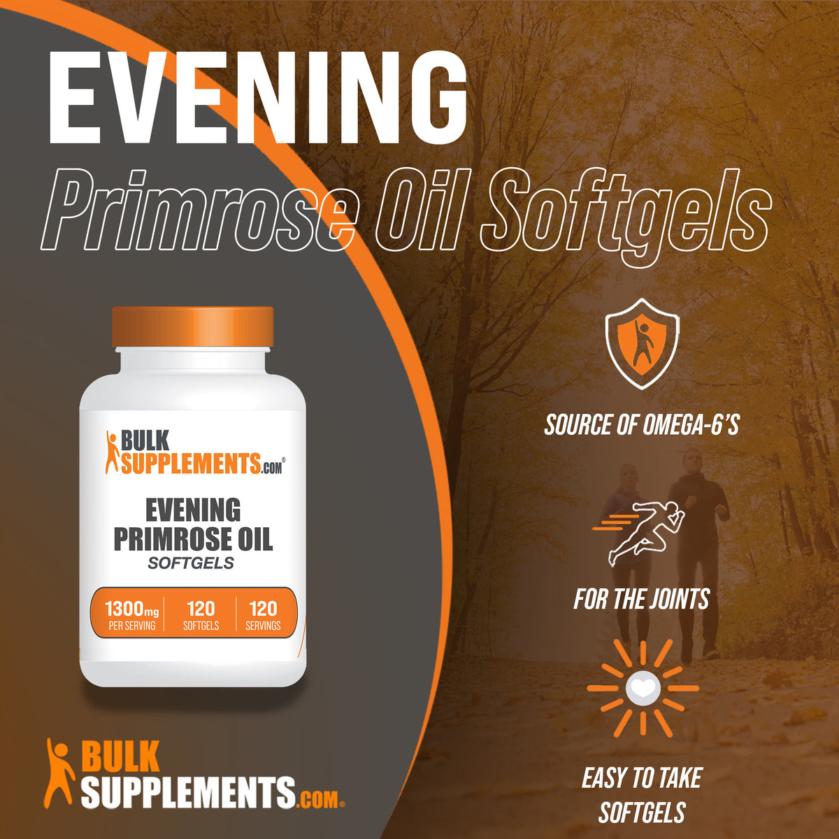 Evening Primrose Oil Softgels - Daily Dose of Essential Fatty Acids