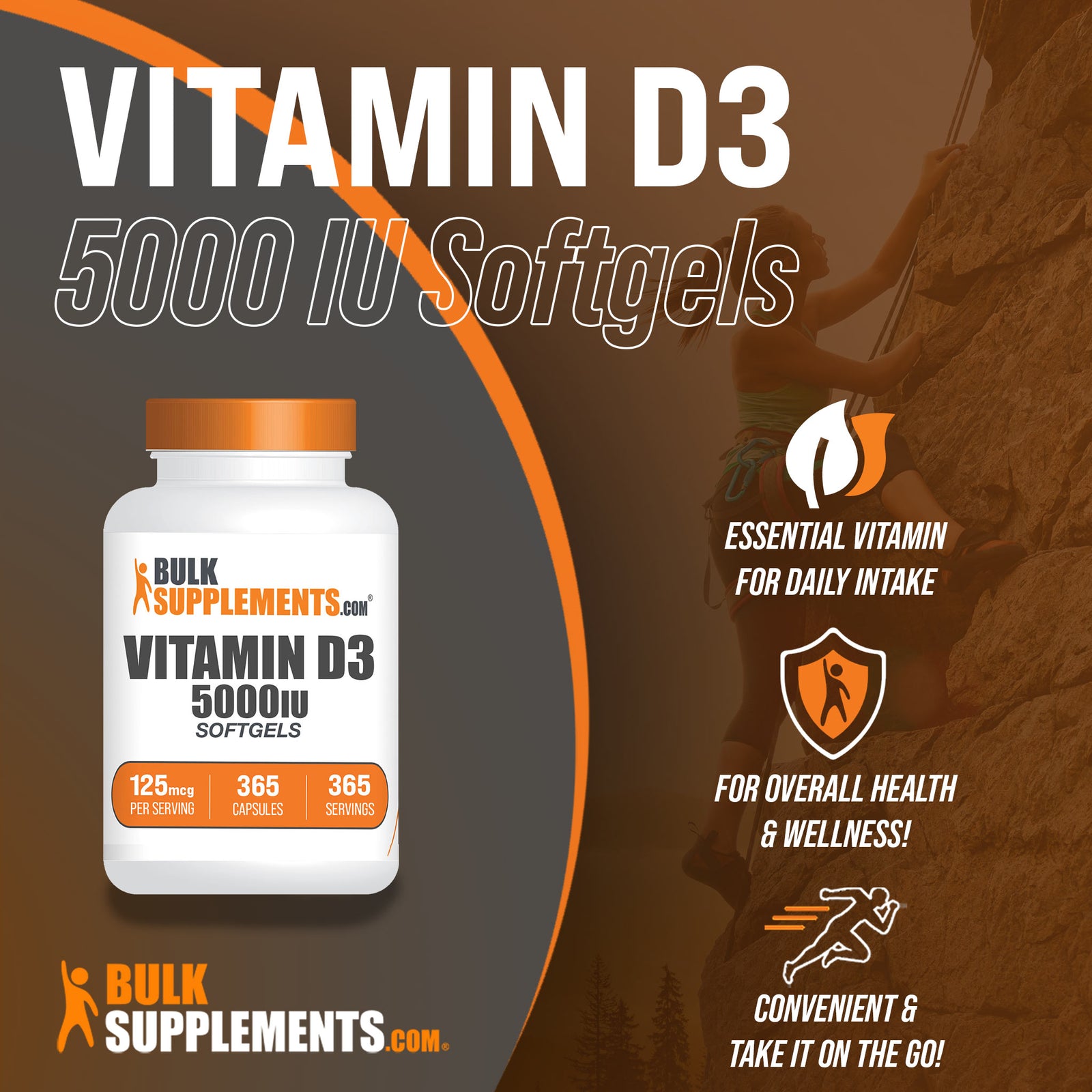 Vitamin D3 Softgels - Boost Your Immune System