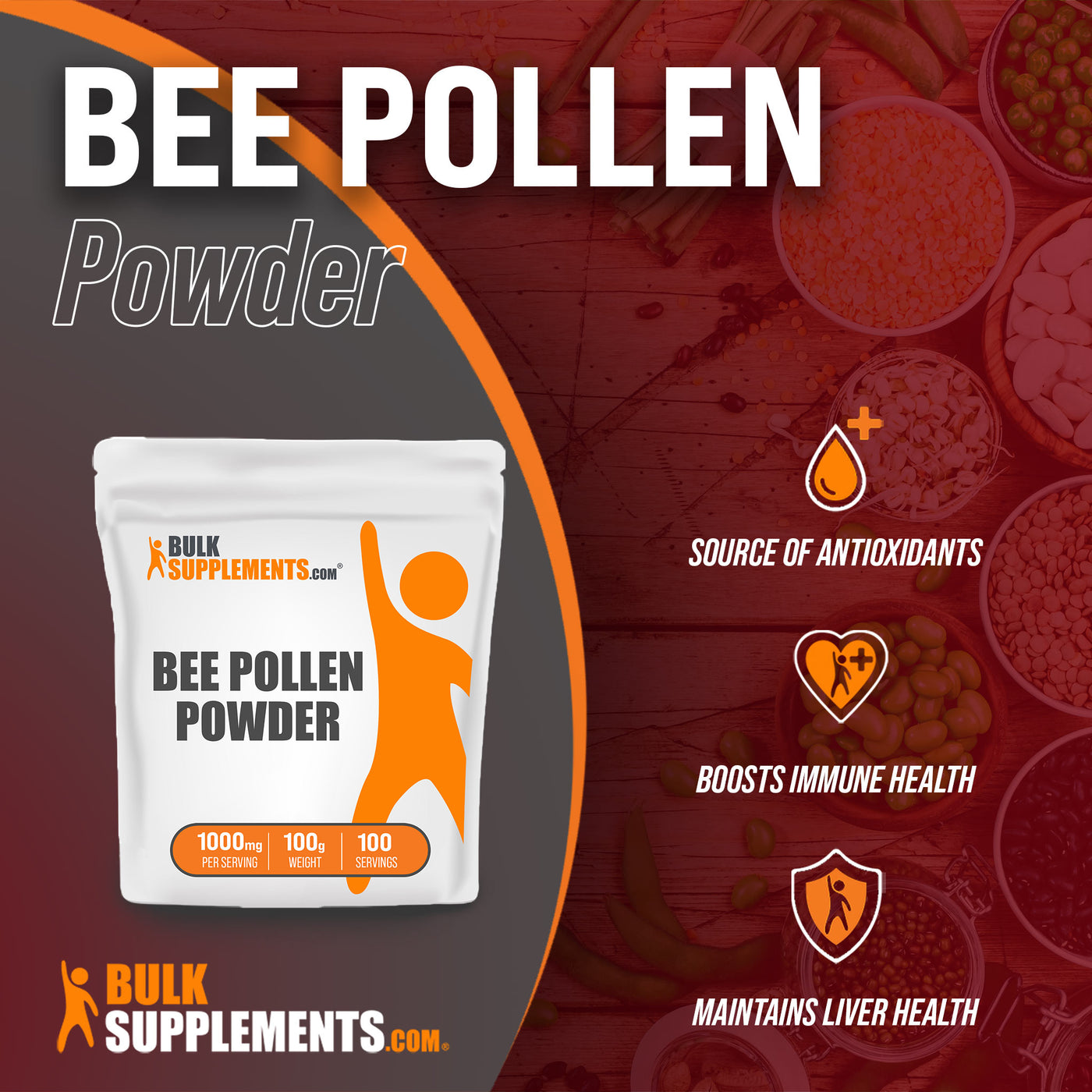 Bee Pollen Powder | Bee Products | Bee Pollen Nutrition