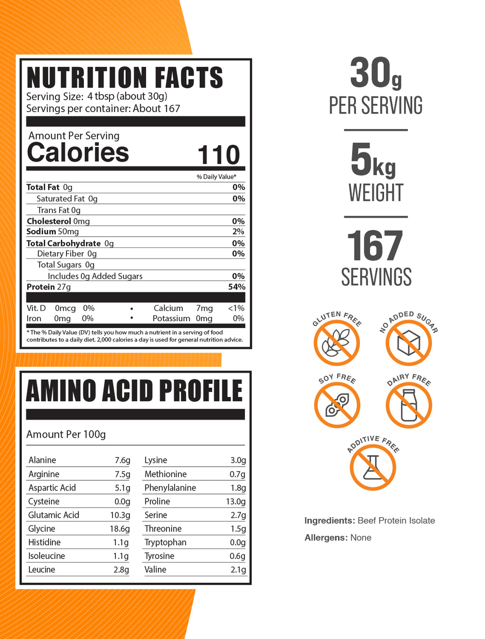 Beef Protein Powder Isolate | Workout Supplements