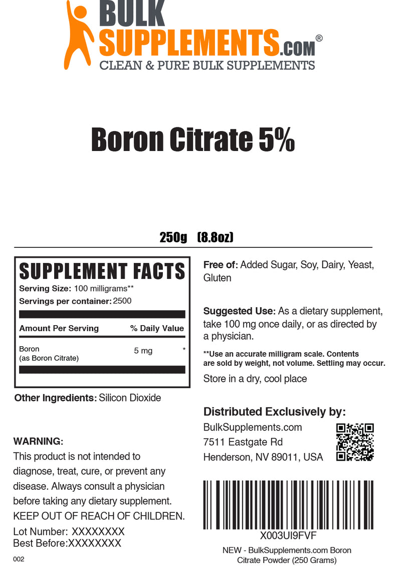 Boron Citrate Powder - Pure and High Quality