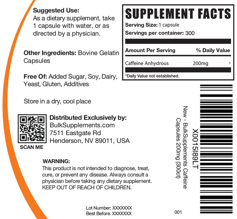 Caffeine Capsules - Boost Energy and Performance