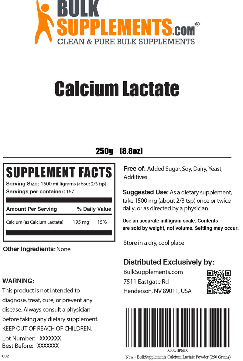 Calcium Lactate Powder | Calcium Lactate
