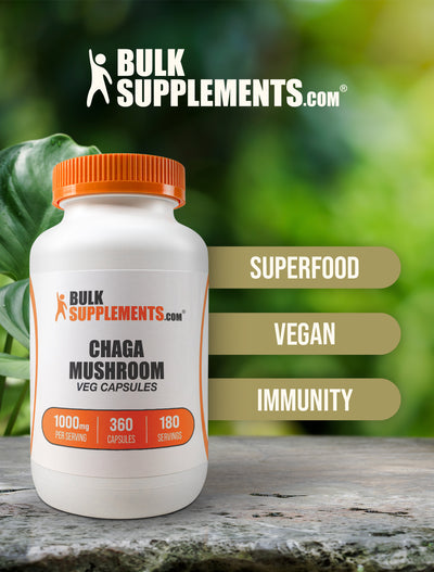Chaga Mushroom Capsules - Experience Anti-Inflammatory Benefits