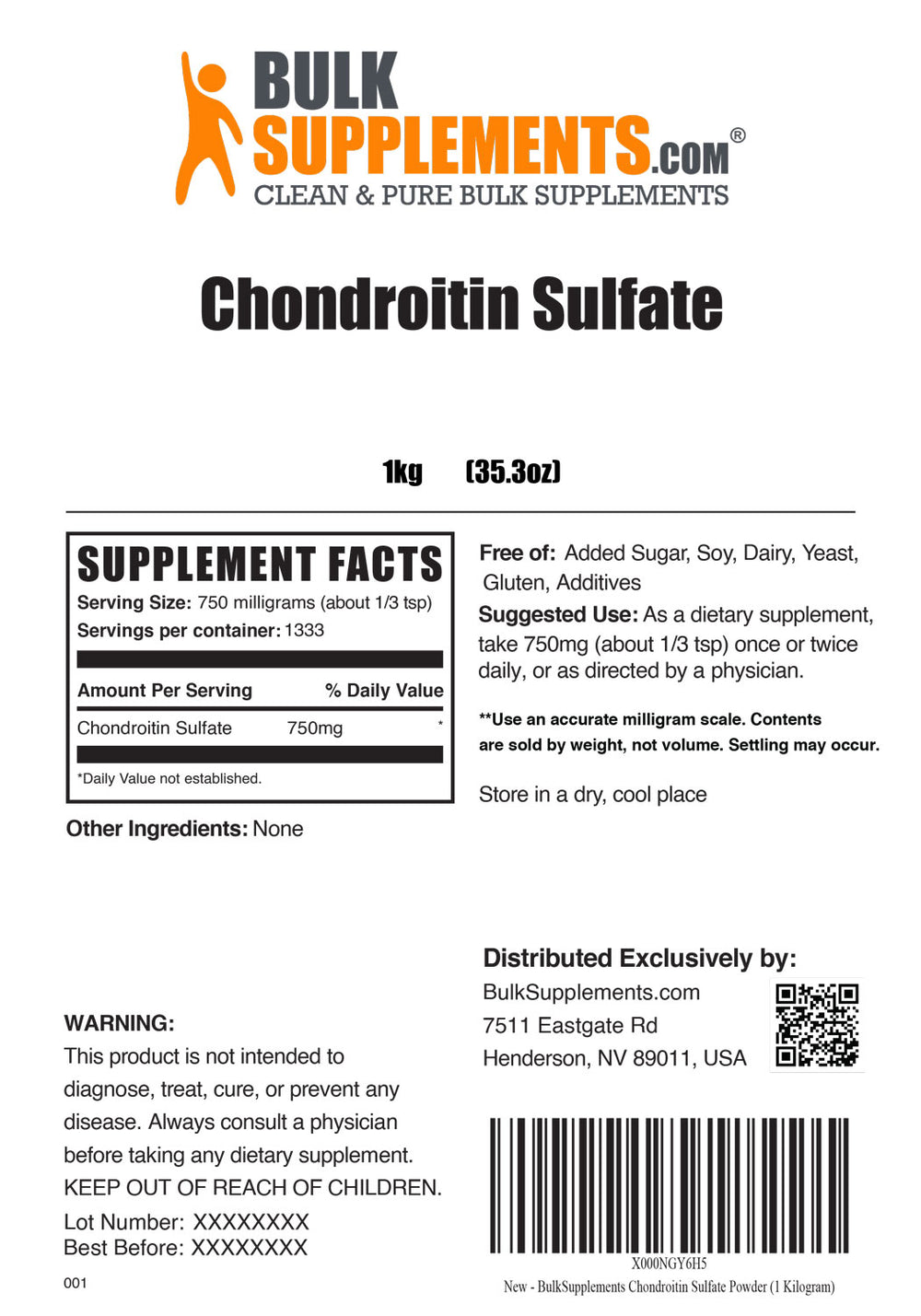 Chondroitin Sulfate Powder | Chondroitin Sulfate Supplement