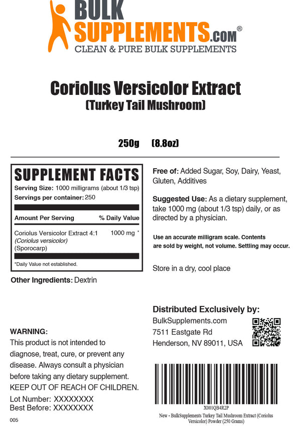 Coriolus versicolor Extract | Turkey Tail Mushroom Extract