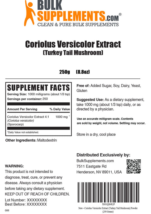 Coriolus versicolor Extract | Turkey Tail Mushroom Extract