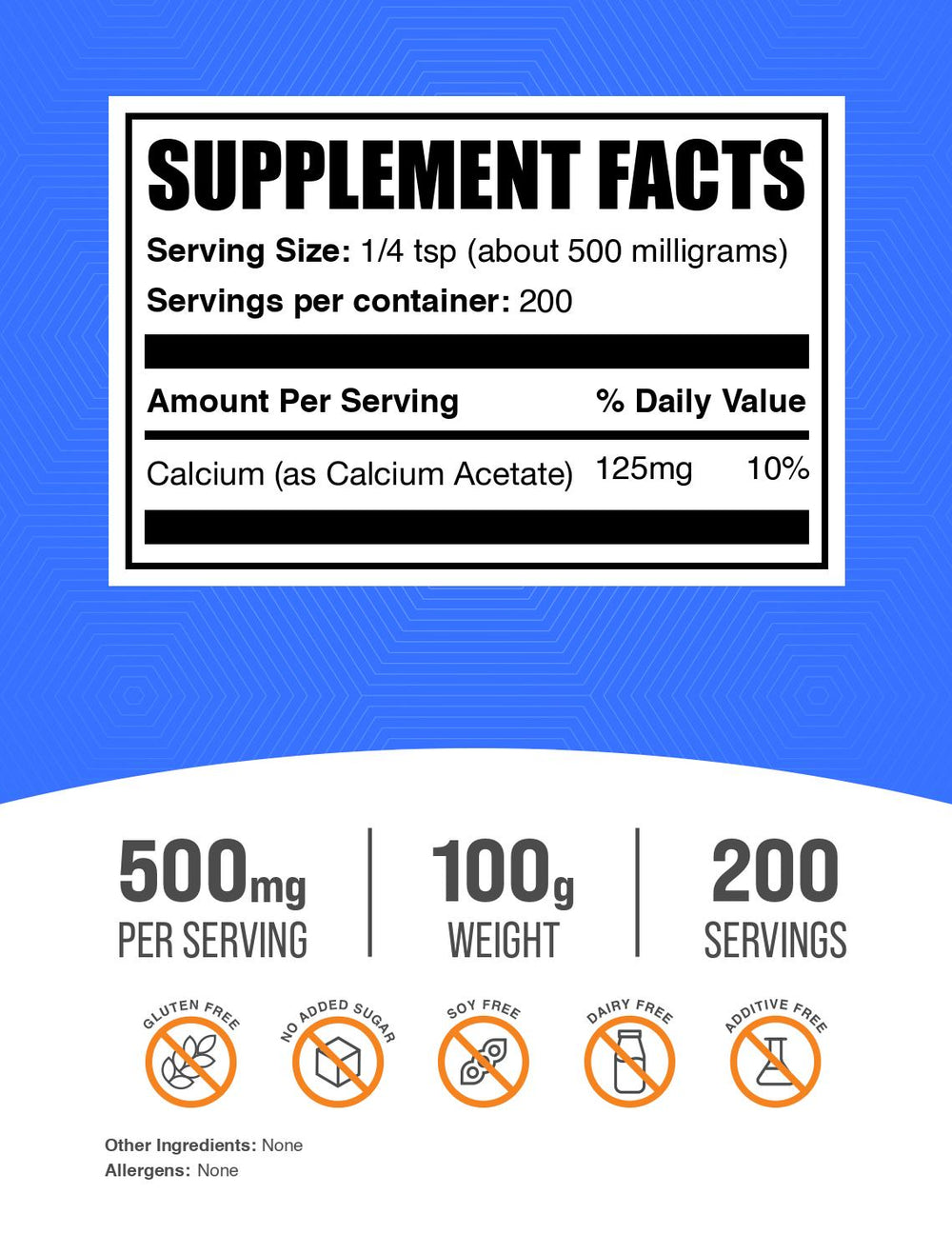Calcium Acetate Powder