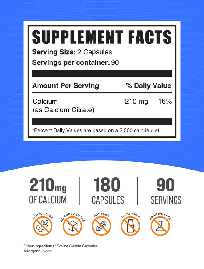 Calcium Citrate Powder | Calcium Supplement | Mineral Supplement