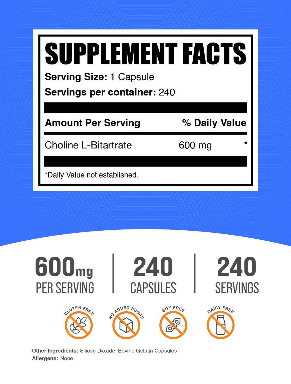 Choline L-Bitartrate Powder | Choline Bitartrate Supplement