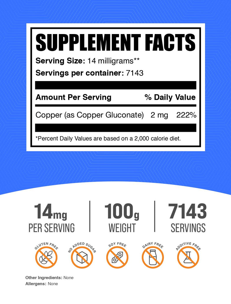 Copper Gluconate Powder | Copper Supplement