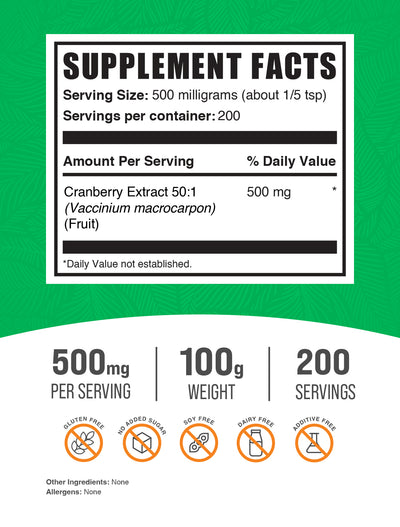 Cranberry Extract Capsules - Get All the Benefits of Cranberries!