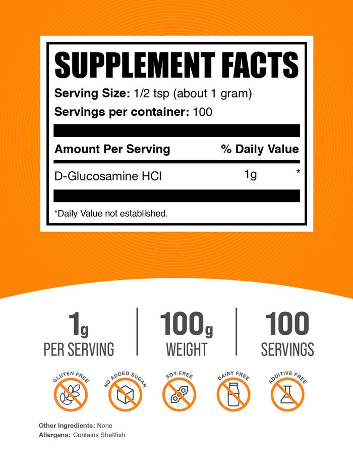 Glucosamine HCl Powder | D-Glucosamine | Amino Supplement