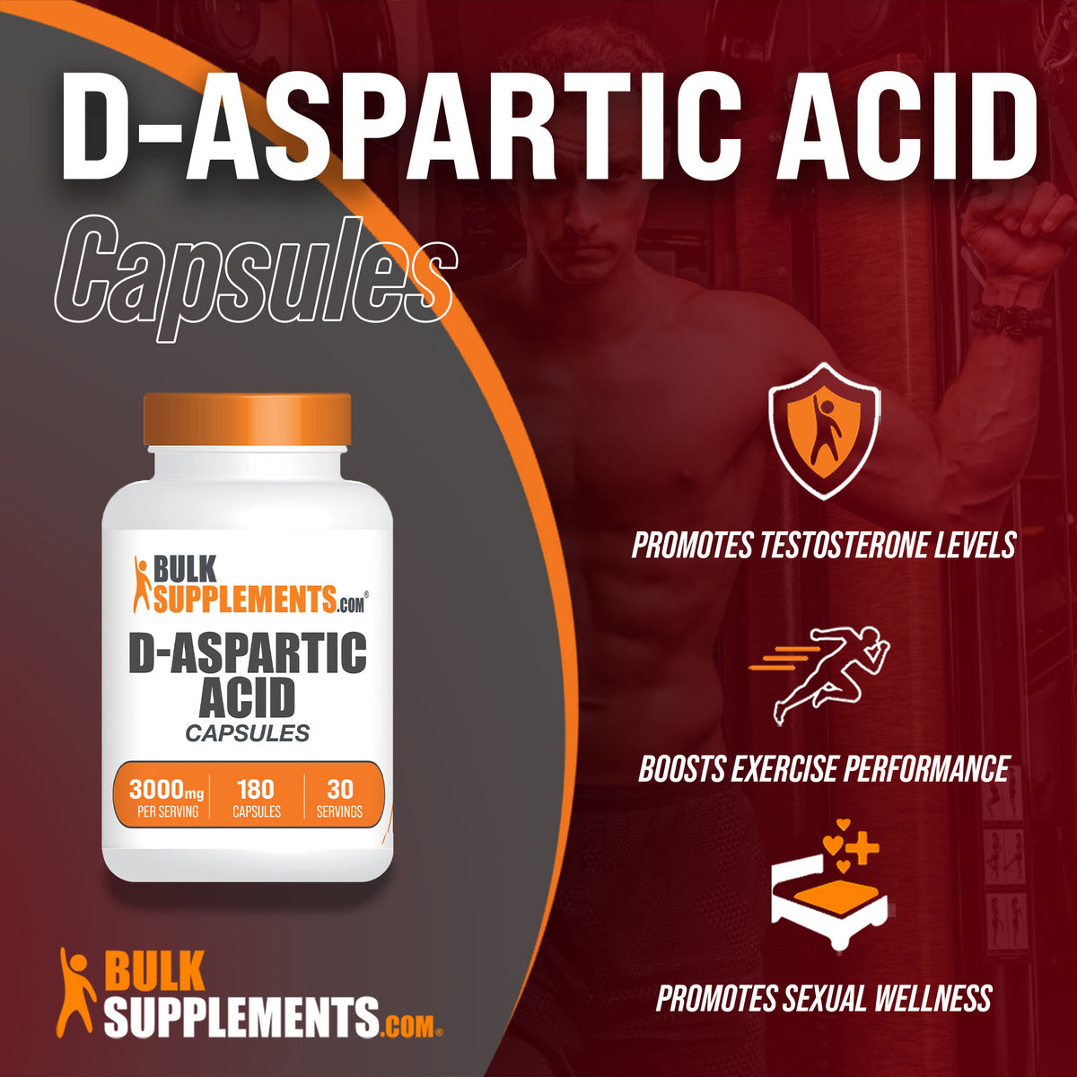 D-Aspartic Acid Capsules - Build Lean Muscle & Get Stronger