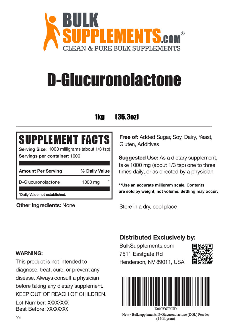 Glucuronolactone Powder | Glucuronolactone Supplement