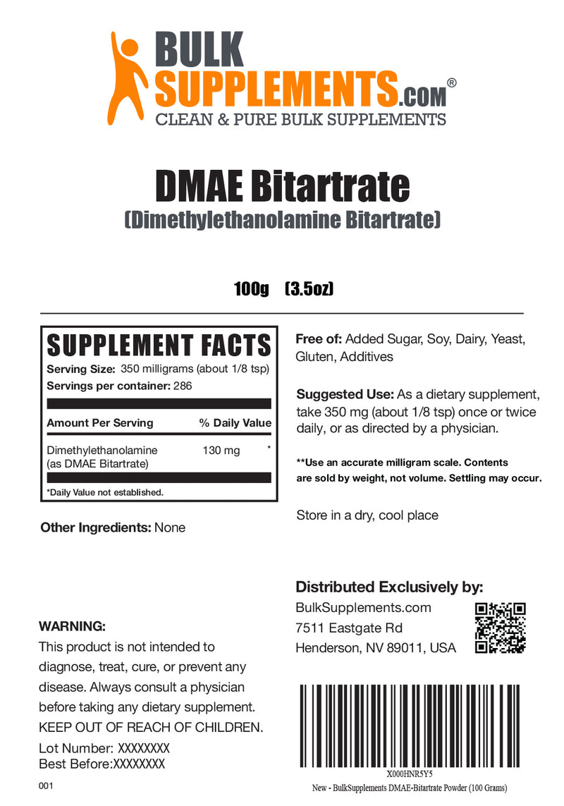 DMAE-Bitartrate Powder | DMAE Supplement