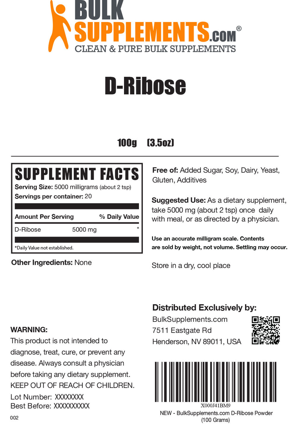 D-Ribose | D-Ribose Benefits