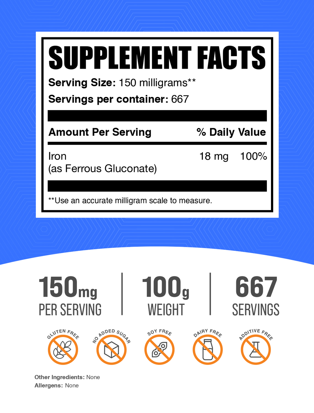 Ferrous Gluconate Powder | Iron Supplement