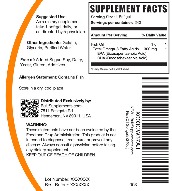 Fish Oil Softgels - Get Your Daily Dose of Omega-3