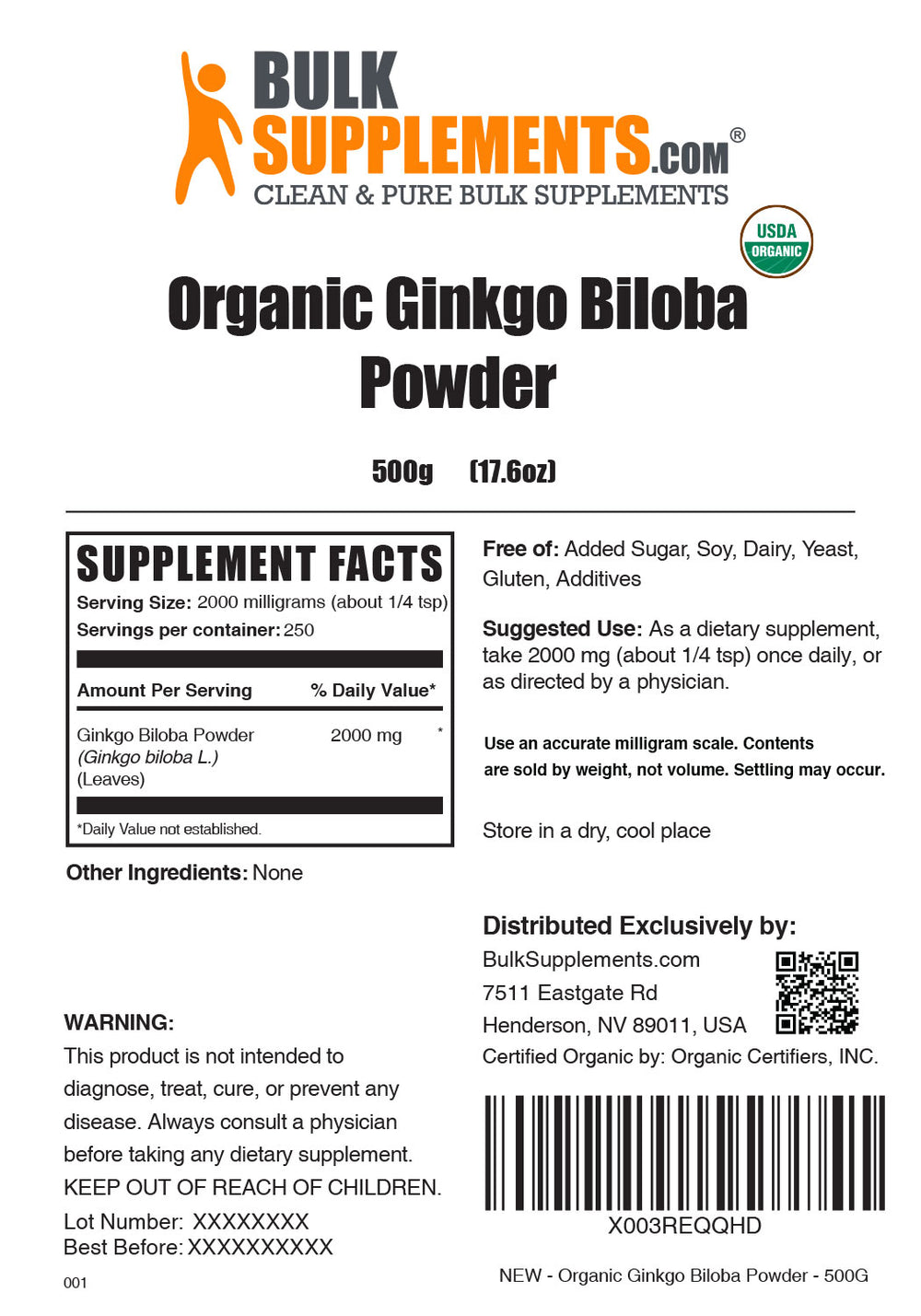 Ginkgo Biloba Powder | Best Gingko biloba