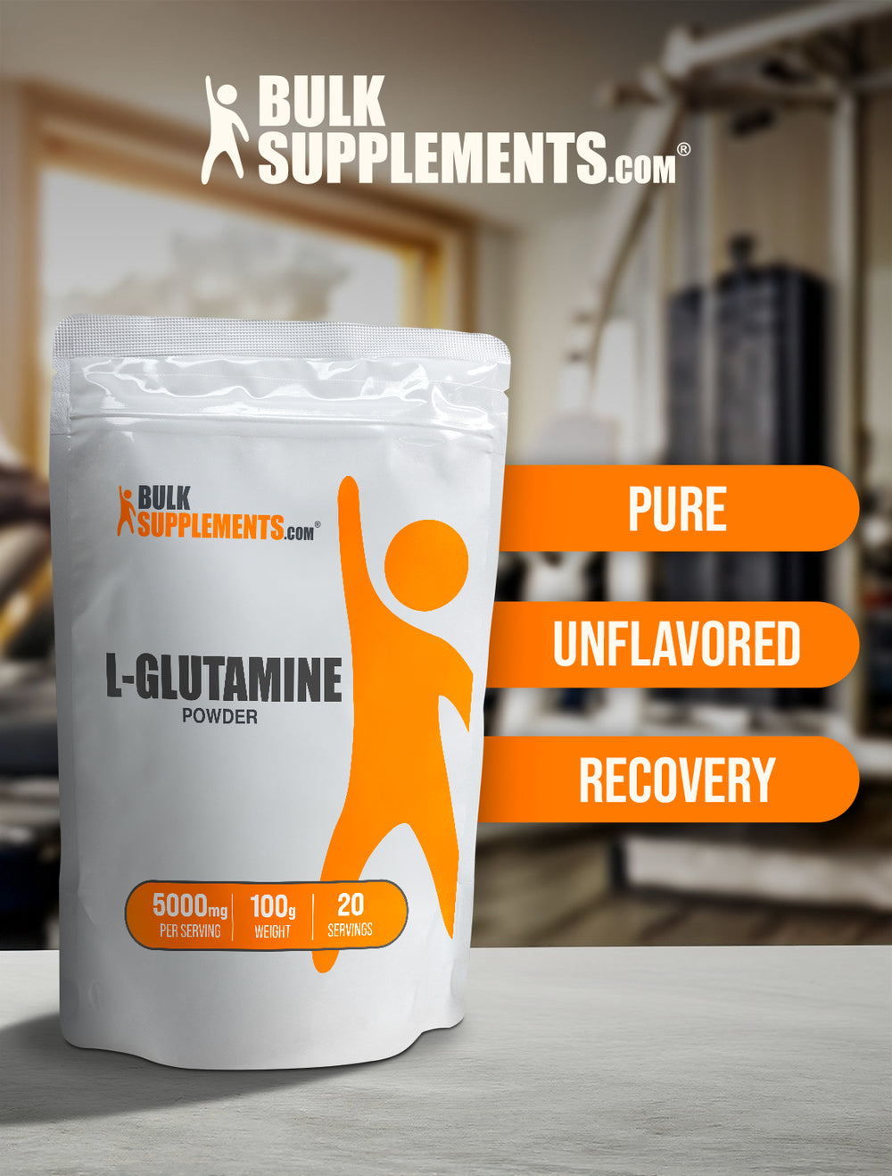 L-Glutamine Powder - Exercise Recovery & Improved Athletic Endurance