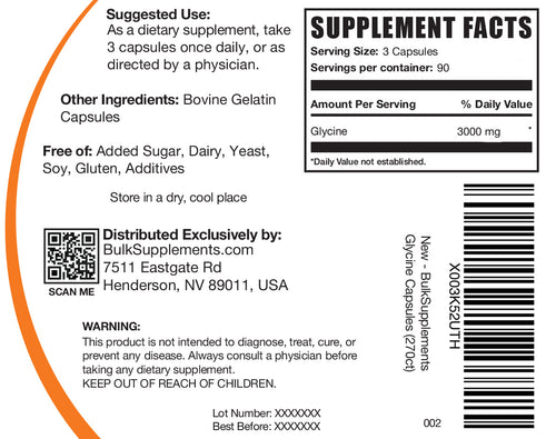 Glycine Capsules - Get Maximum Muscle Support