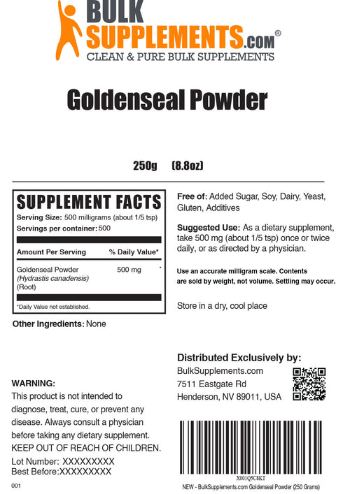 Goldenseal Root Powder | Hydrastis canadensis Powder