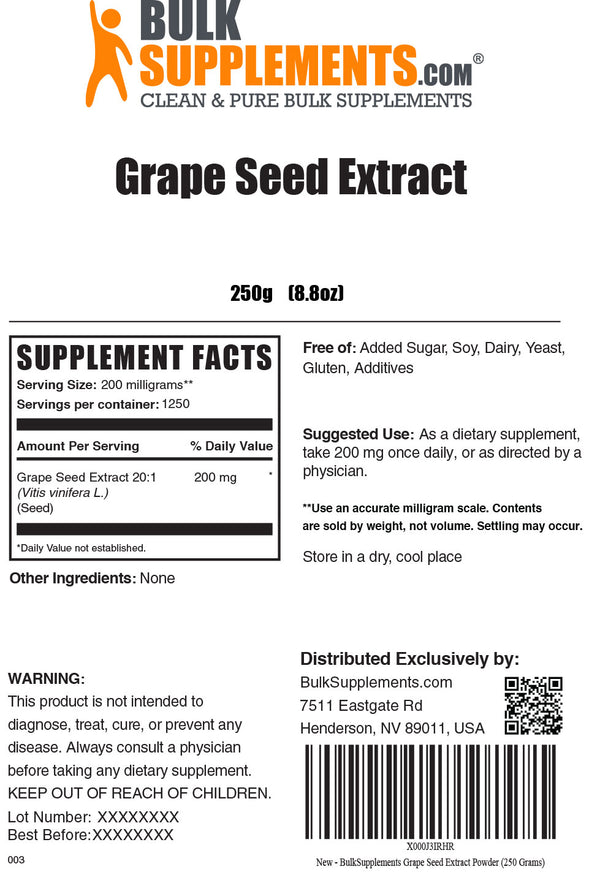 Grape Seed Powder - Boost Your Health & Vitality Now!