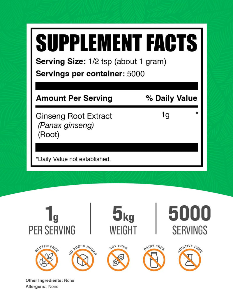 Ginseng Root Extract | Panax ginseng Extract | Herbal Supplements