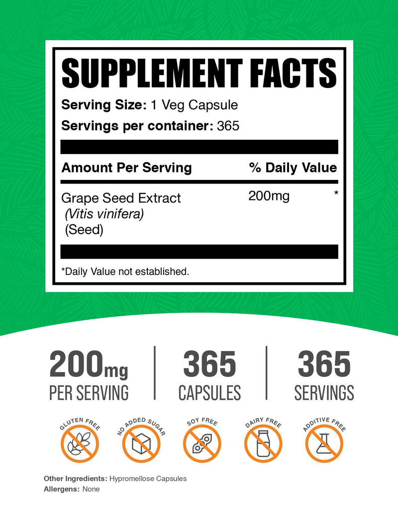 Grape Seed Capsules - Boost Your Health & Vitality Now!