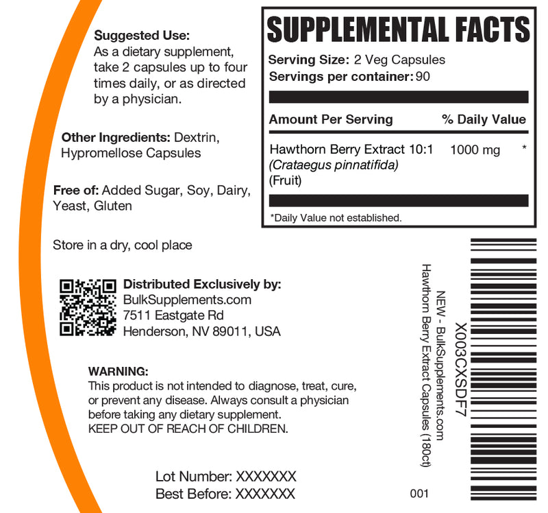 Hawthorn Berry - Heart Healthy Antioxidant & Anti-Inflammatory