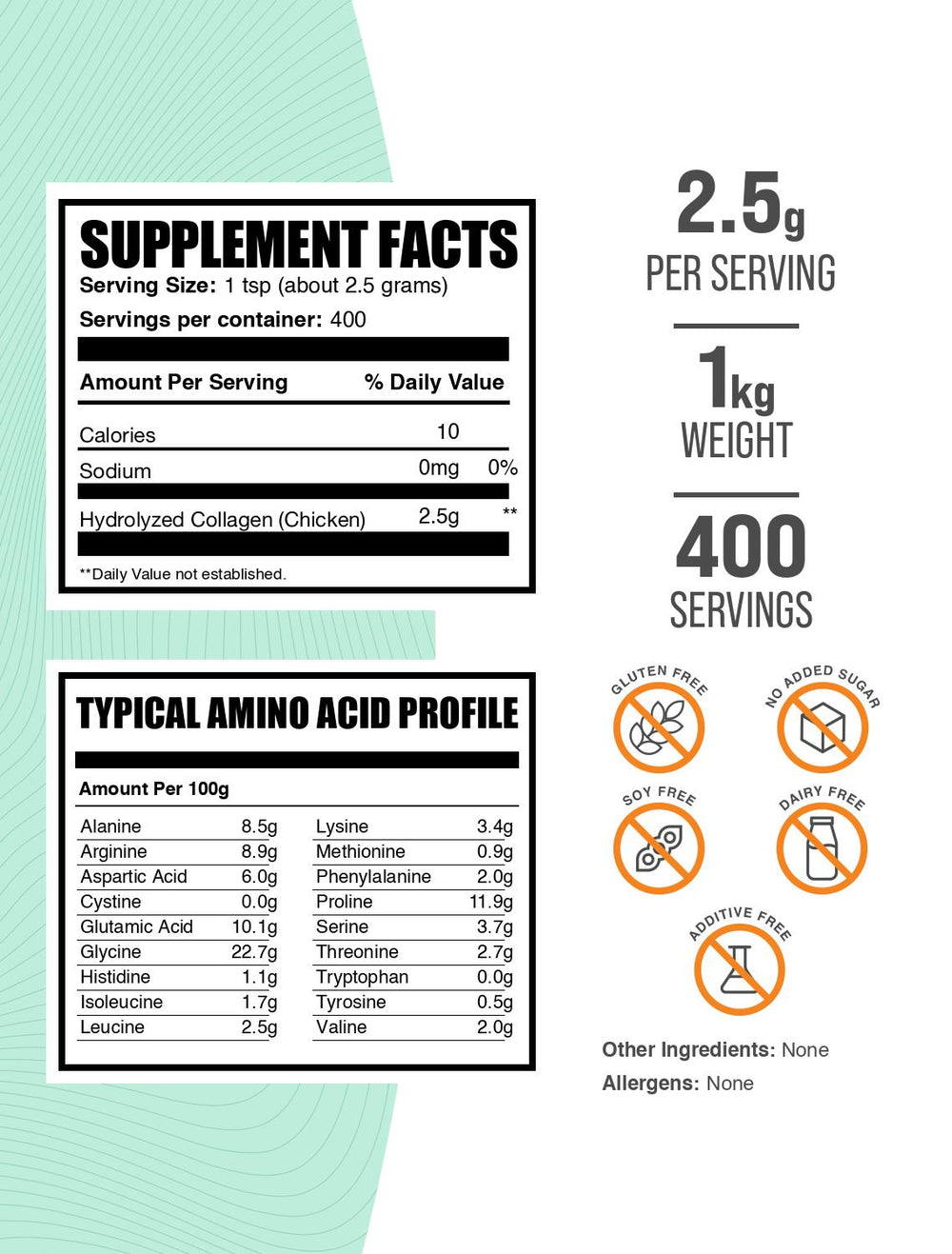 Hydrolyzed Collagen Powder | Chicken Collagen | Collagen Supplement