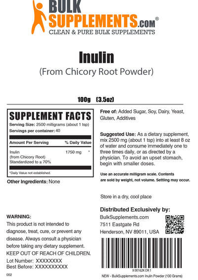 Inulin | Inulin (FOS) Powder | Fructooligosaccharide Supplement
