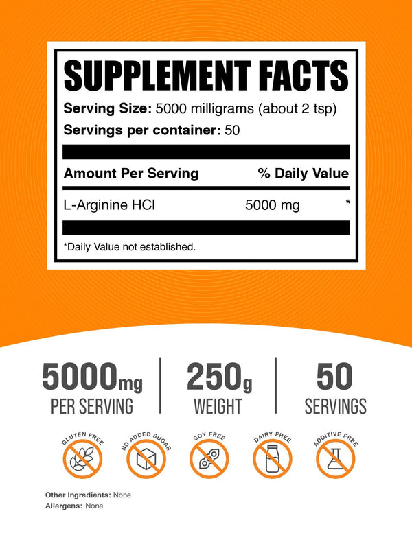 L-Arginine HCl Powder | Amino Acid Supplements